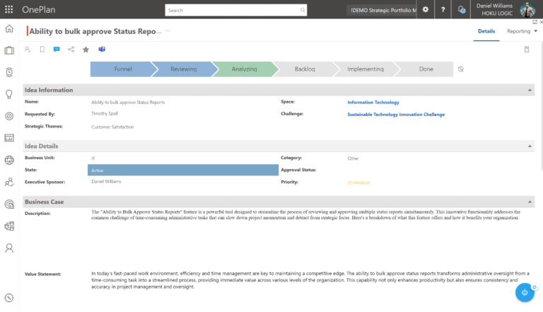 Idea & Request Intake Software